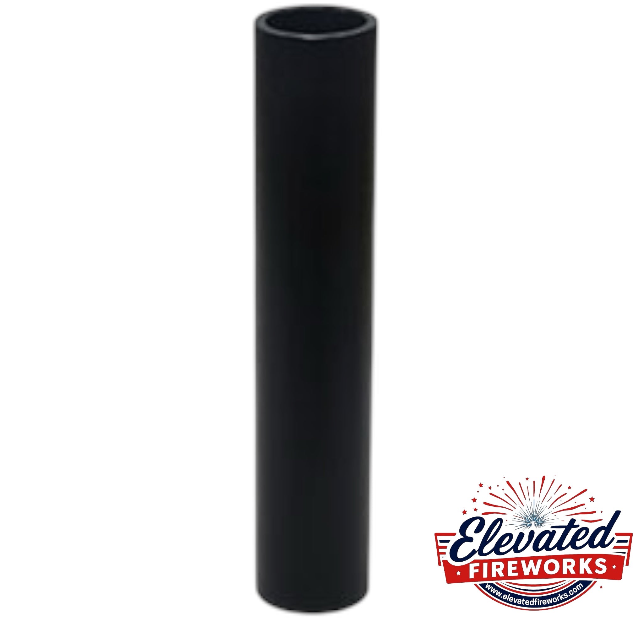 2 in. x 12 in. Black HDPE Mortar Tube – Elevated Fireworks
