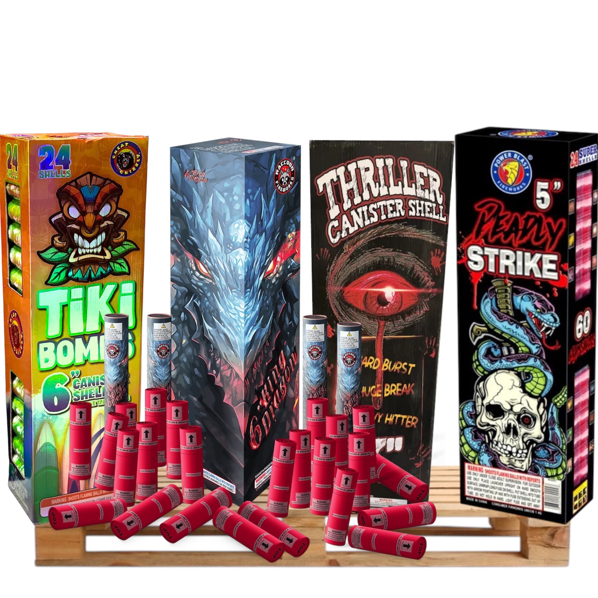 Sparky’s Power Pack™ Canister Shell Bundle – Elevated Fireworks