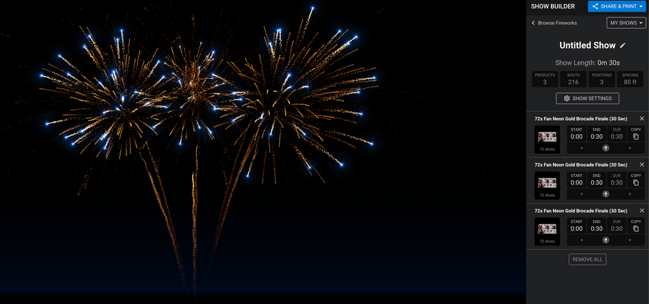 Elevated Show Builder™ | Create Your Own Show 3D Firework Show ...