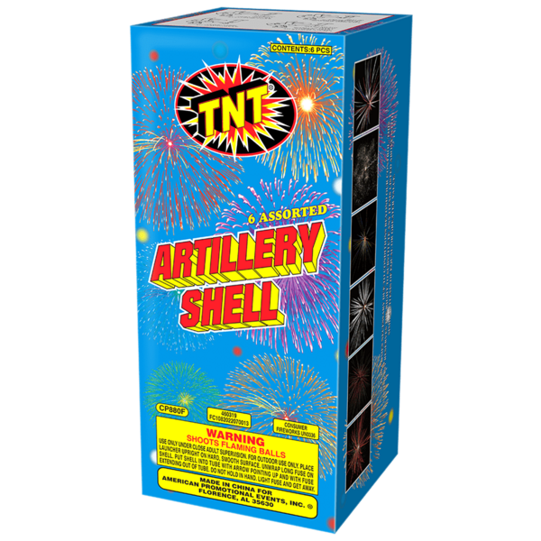Artillery Shell 6-Shot Ball Shells – Elevated Fireworks