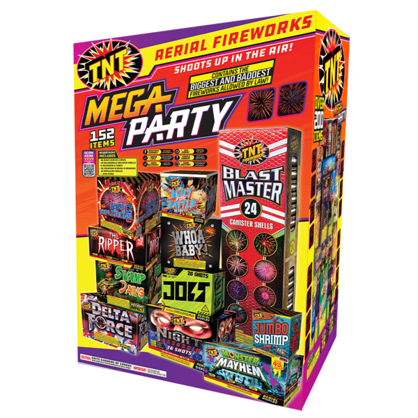 Mega Party Assortment Set – Elevated Fireworks