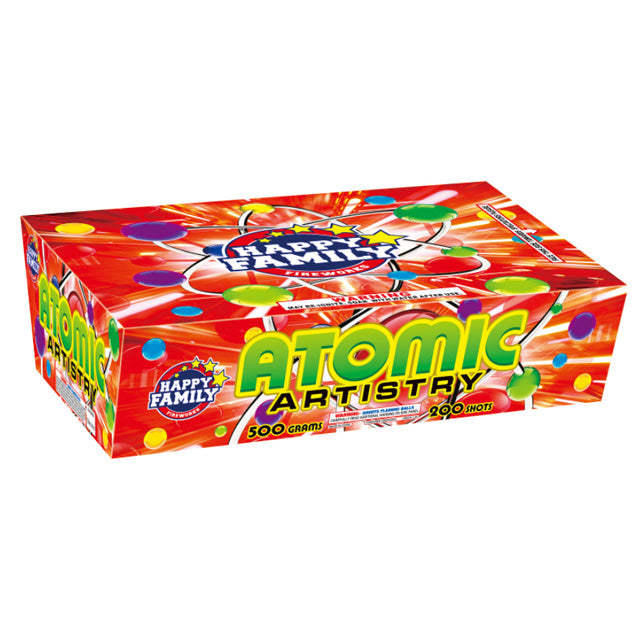 Atomic Artistry 200-Shot XL Aerial Cake – Elevated Fireworks