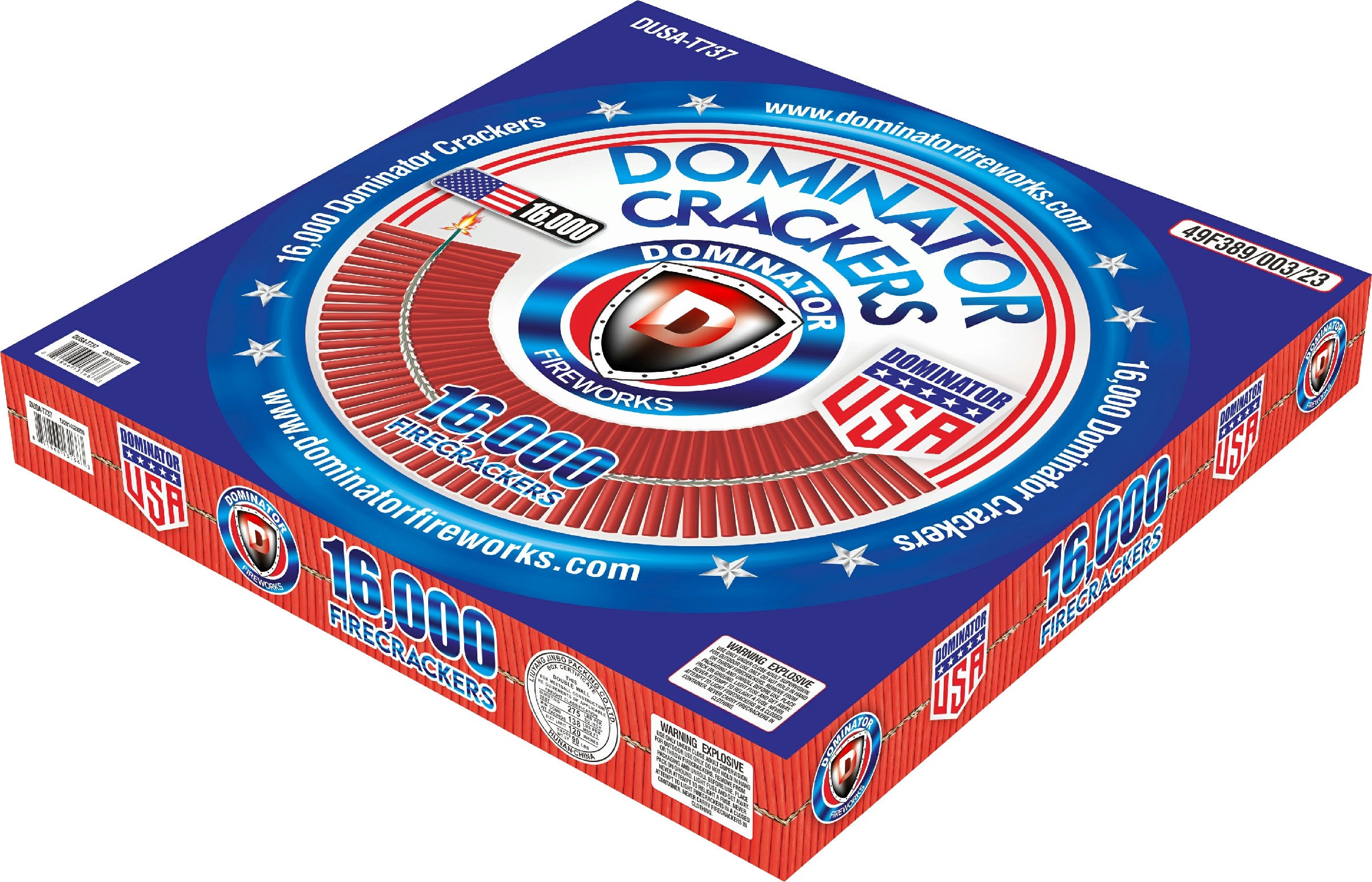 Dominator USA Firecrackers 16,000 Roll – Elevated Fireworks