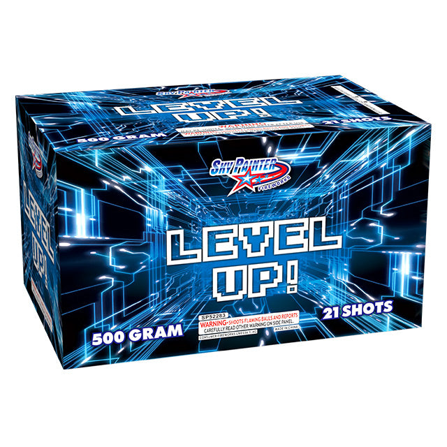Level Up! 21-Shot XL Aerial Cake – Elevated Fireworks