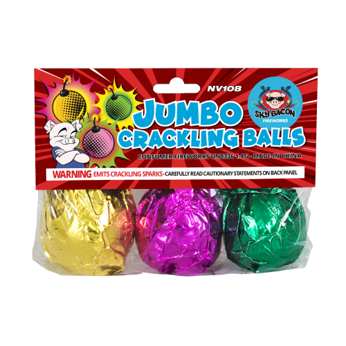 Jumbo Crackling Ball (3-Pack) – Elevated Fireworks