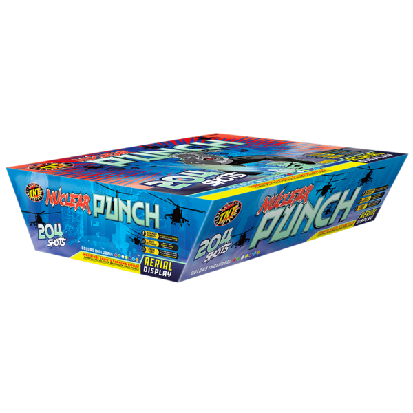 Nuclear Punch 204-Shot XL Aerial Cake – Elevated Fireworks