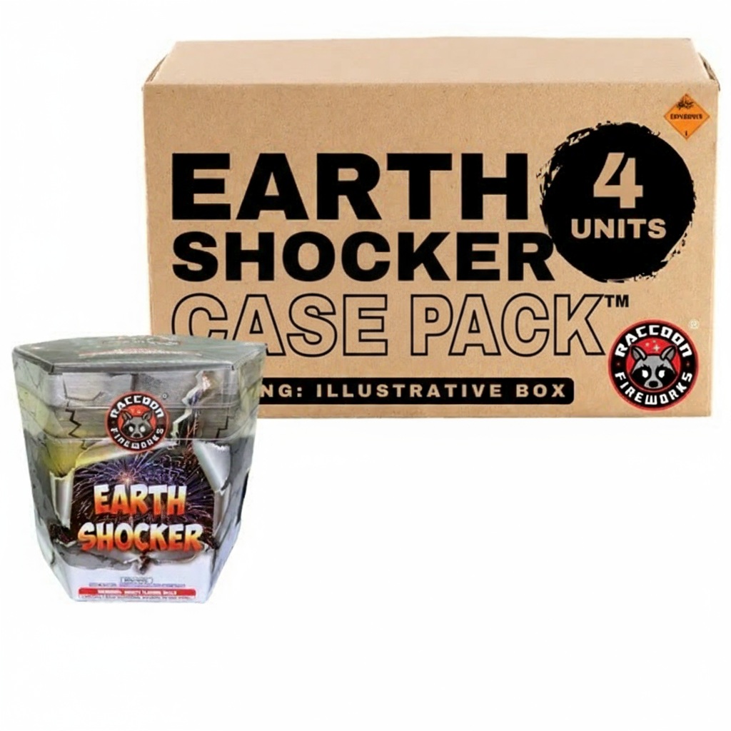 Earth Shocker 7-Shot XL Aerial Cake | Case Pack™ 4/1 – Elevated Fireworks