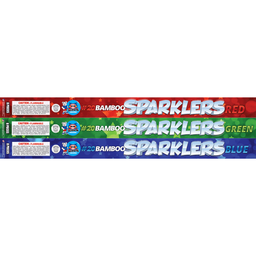 #20 Bamboo Sparklers (8-Pack) – Elevated Fireworks