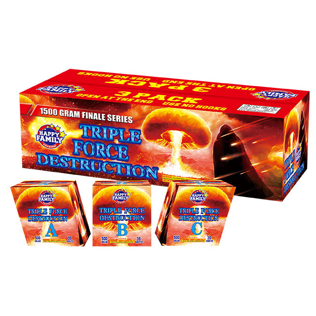Triple Force Destruction 105-Shot XL Aerial Cake – Elevated Fireworks